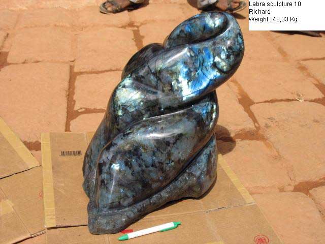 Labradorite Sculpture - "Infinite Twirl"